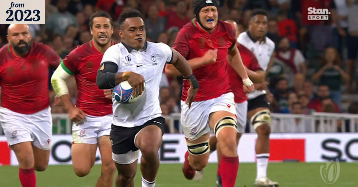 Video: Fiji bites back immediately after busting run