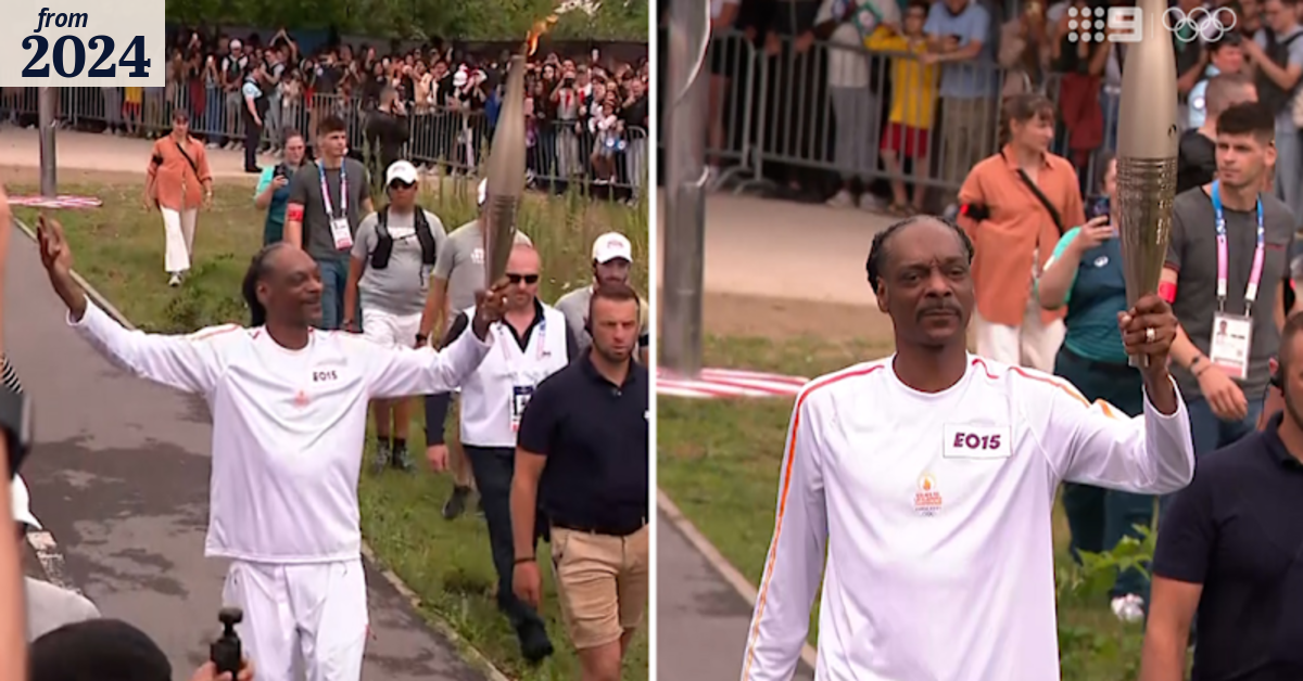 Video: Snoop Dogg carries the Olympic torch before opening ceremony in ...