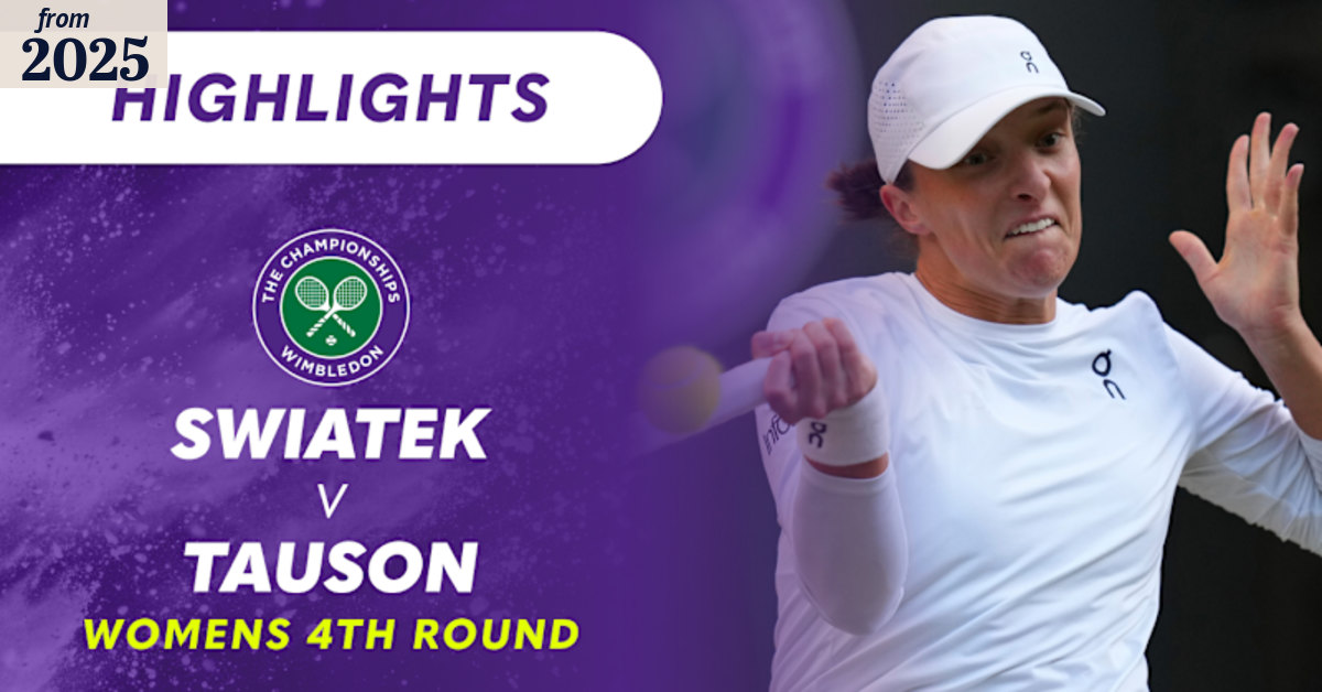 Video: 4th Round Highlights | Iga Swiatek v Clara Tauson