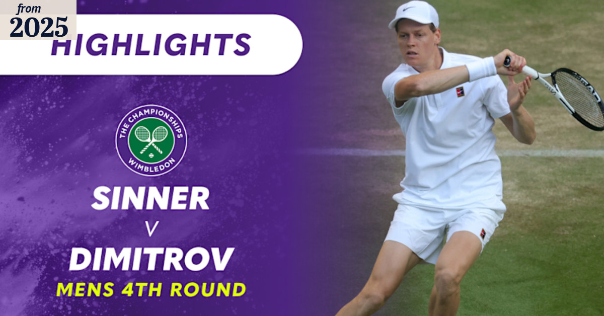 Video: 4th Round Highlights | Jannik Sinner v Grigor Dimitrov