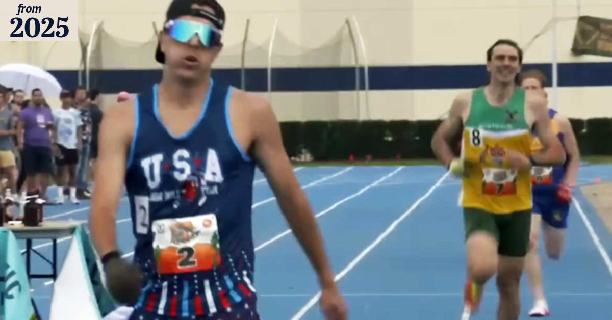 Video: Nick Finch comes third in the 2023 'Beer Mile' world titles