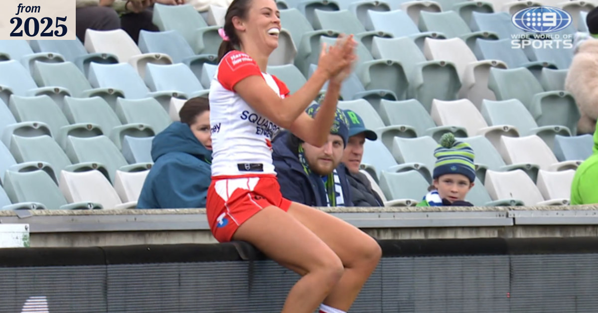 Video: Iconic 'Piggy' Riddell try celebration replicated by NRLW star