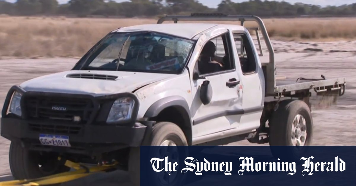 Video: Teenager dies when ute crashes, rolls in Perth