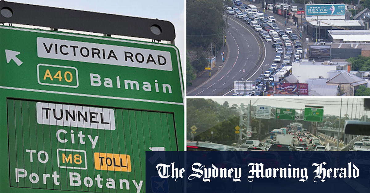 Video: Heavy traffic after Rozelle Interchange opens in Sydney