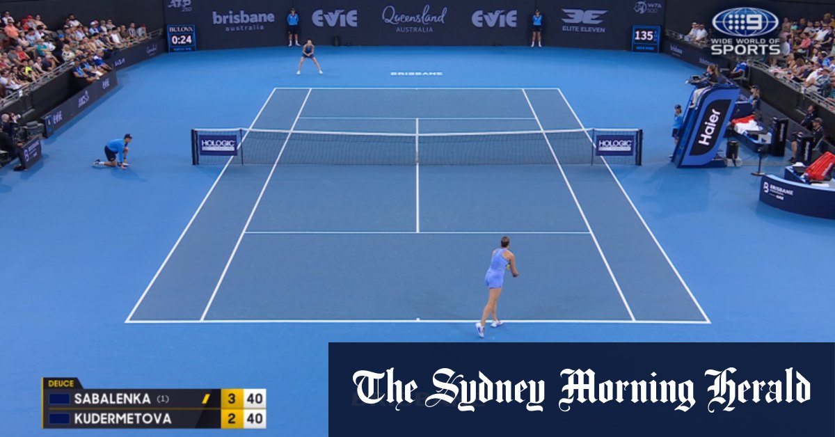 Video: Brisbane International Highlights: Aryna Sabalenka v Polina Kudermetova