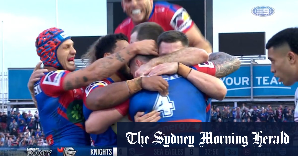 Video: Knights split Sea Eagles defence
