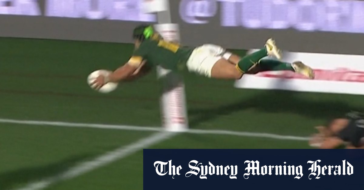 Video: Flying Kolbe strikes for Springboks