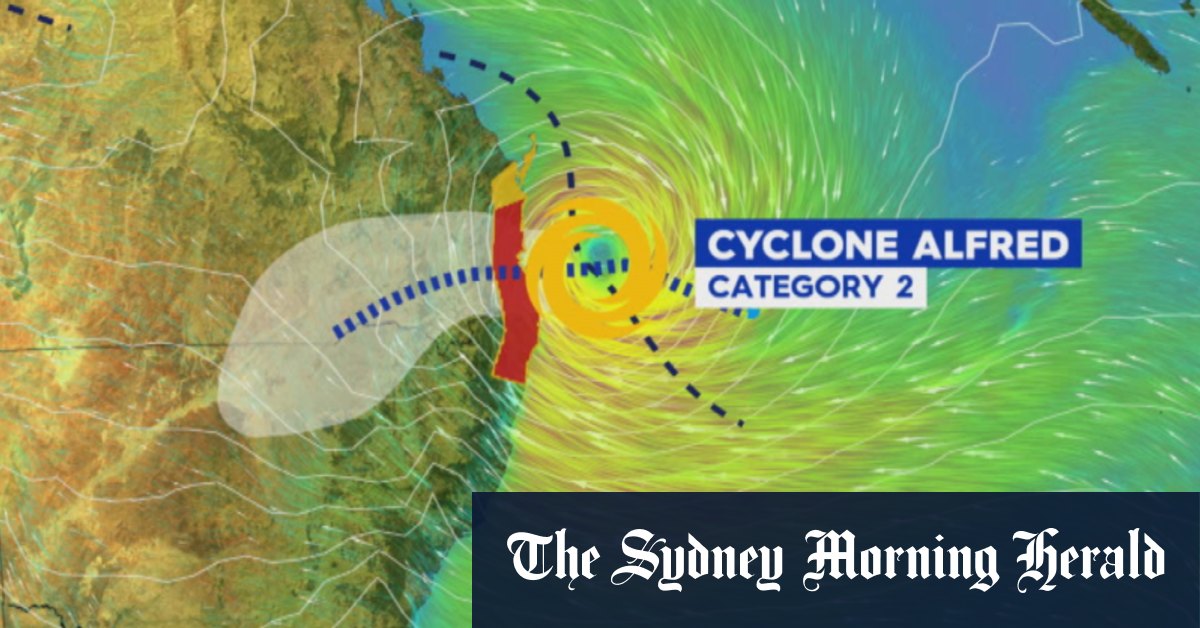 Video: Tropical Cyclone Alfred heading towards thousands of homes