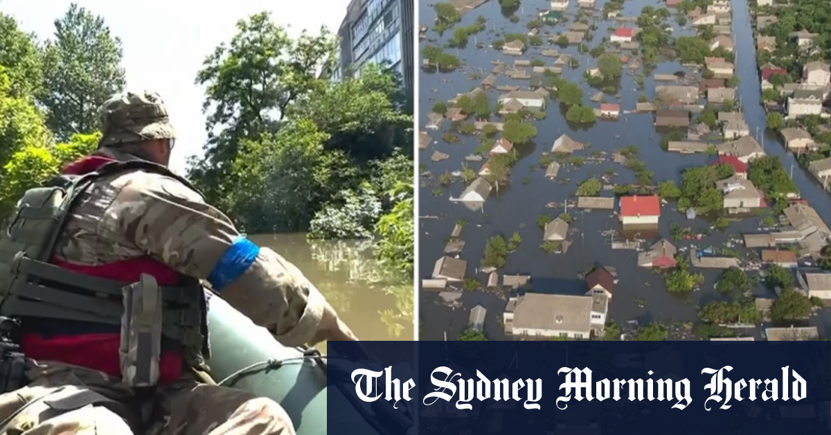 Video: Emergency workers in southern Ukraine respond to giant floods ...