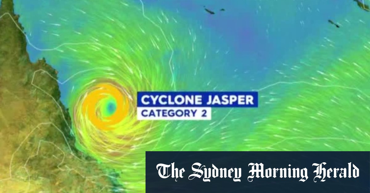Severe weather warning for Queensland as Tropical Cyclone Jasper heads ...