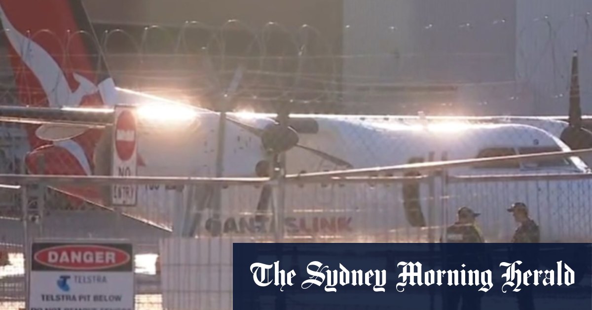 Video: Fire breaks out on Qantas flight