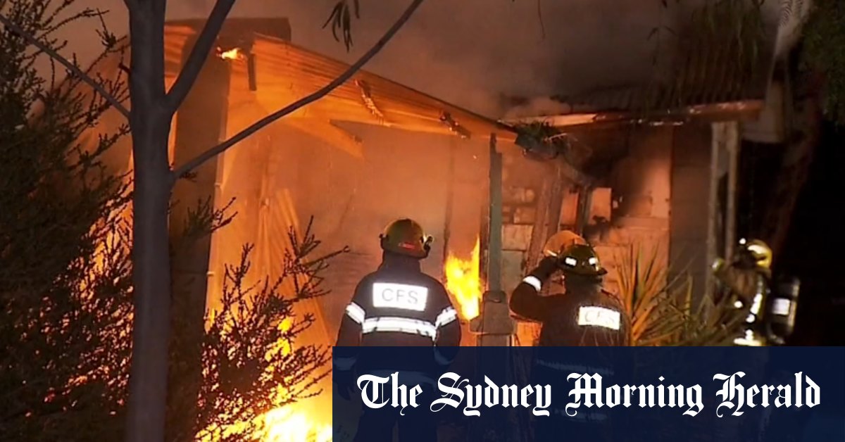 Video: Resident escapes destructive house fire