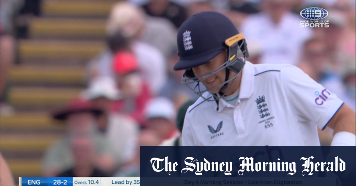 Video: Joe Root tries a RAMP shot on the opening ball!