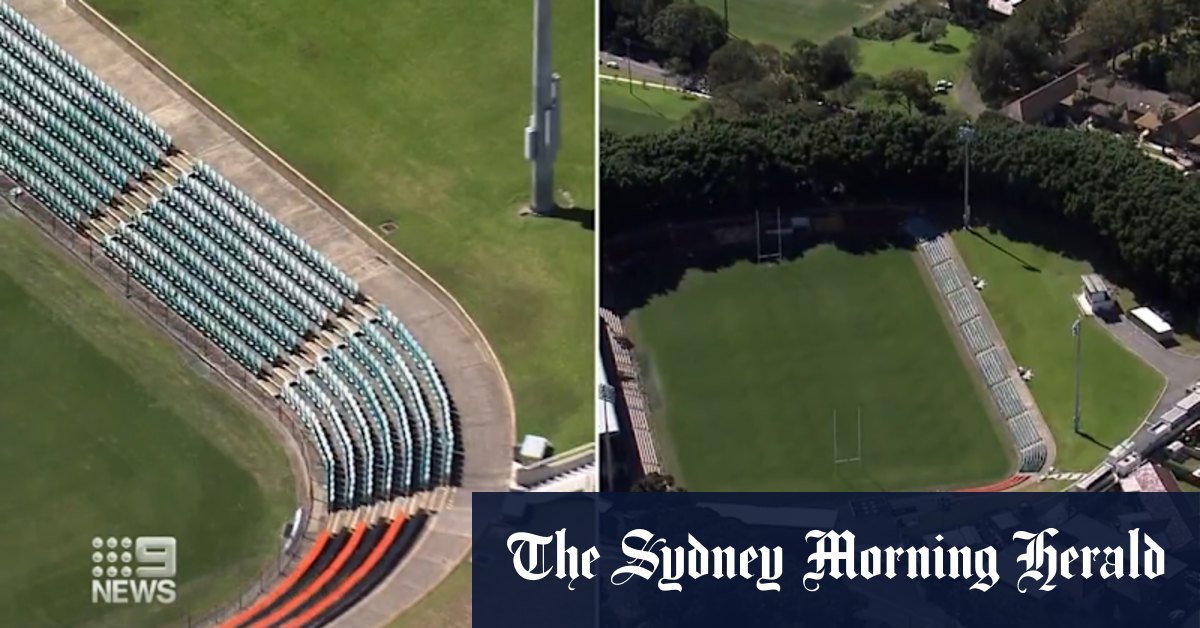 Video: Anger after stadium collapses at Sydney oval