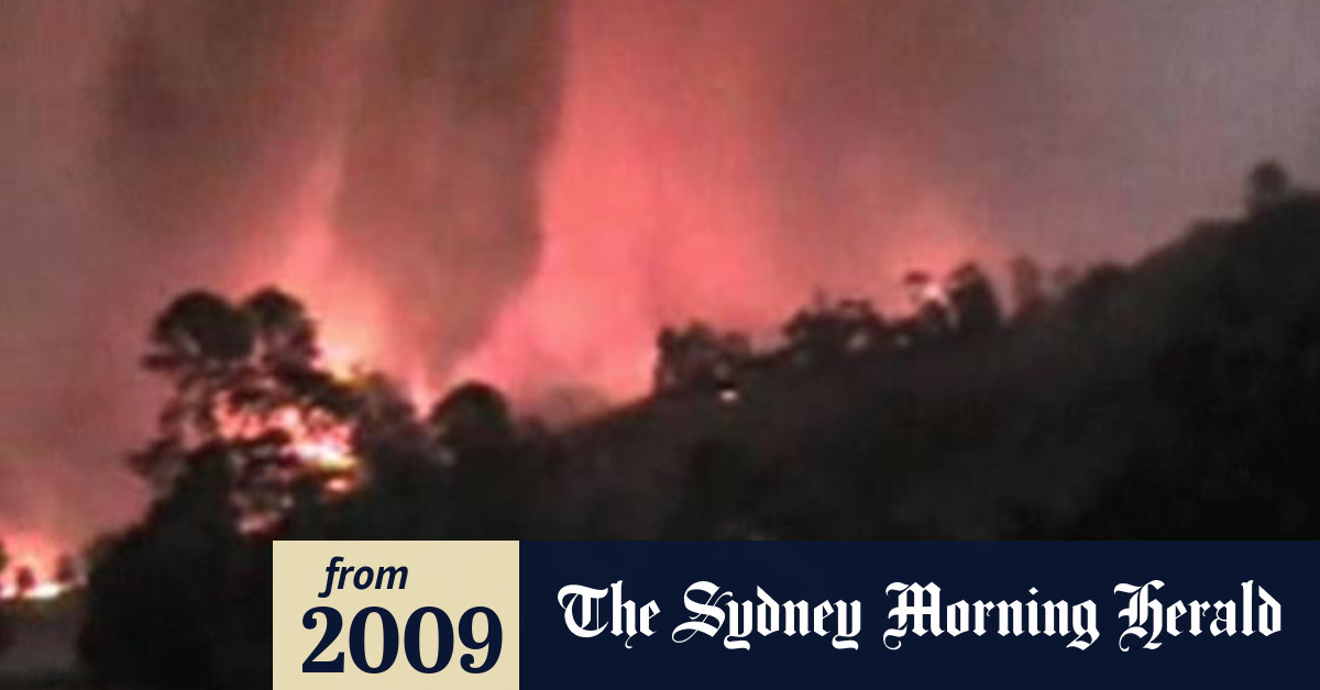 Video: Terrifying sound of bushfire