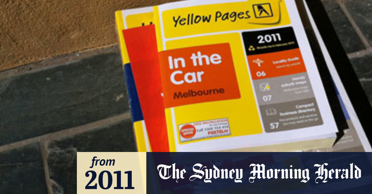 Yellow Pages In The Car - let your fingers do the driving?
