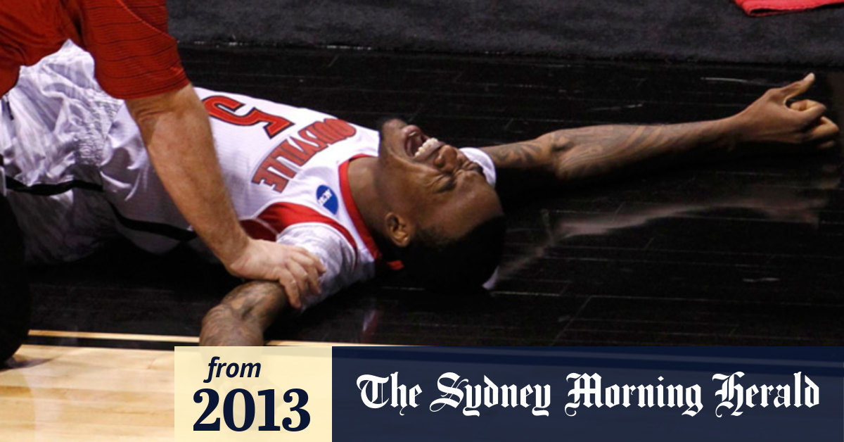 Video: Basketballer's leg snaps in horrific injury