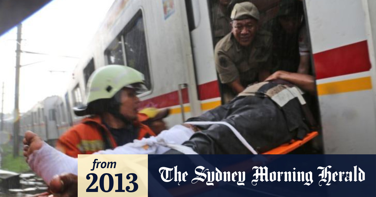 Indonesian passenger train explodes in flames