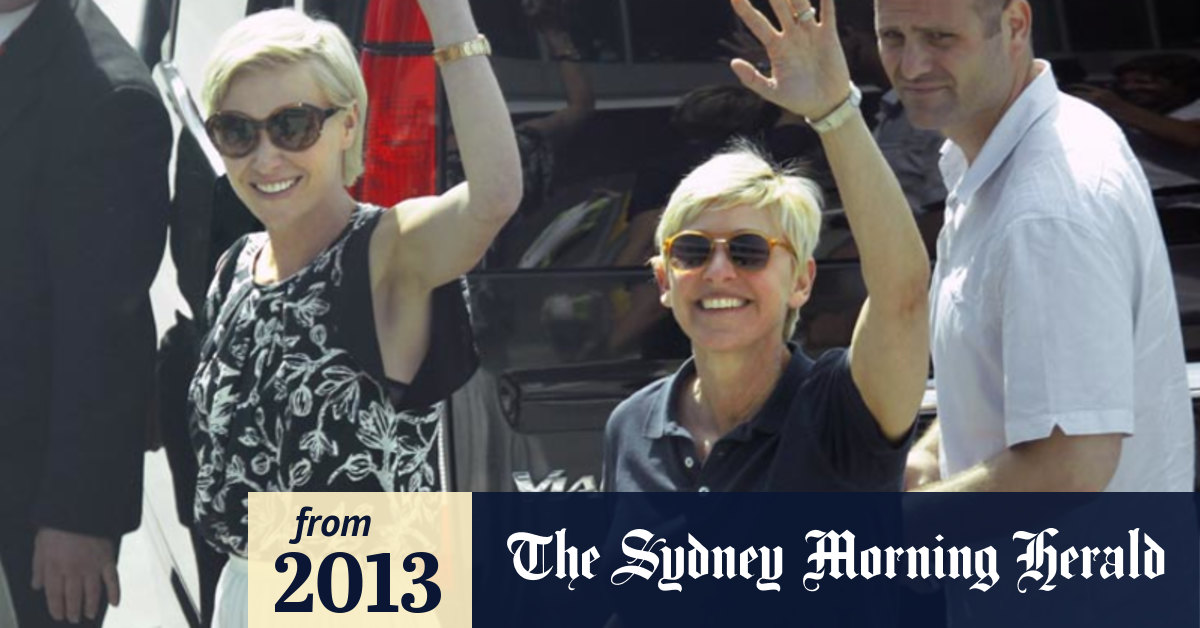 Video: Ellen arrives in Melbourne