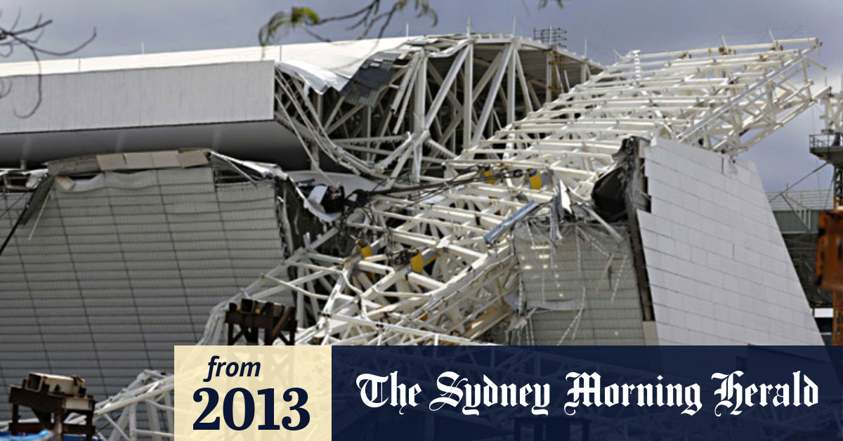 Video: Video of collapse at Brazil World Cup stadium