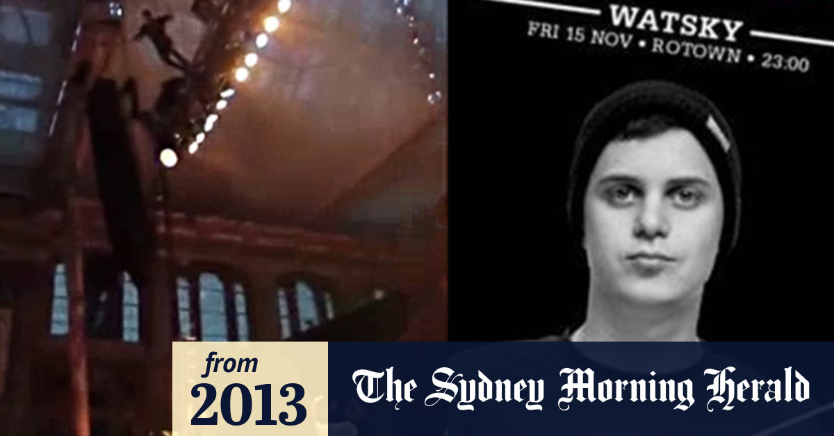 Video: Rapper's stage-dive disaster