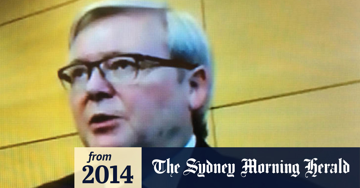 Video: Kevin Rudd gives pink batts evidence