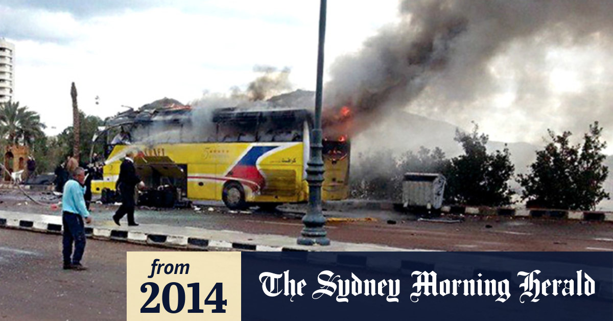 Video: Egypt bus blast caught on tape