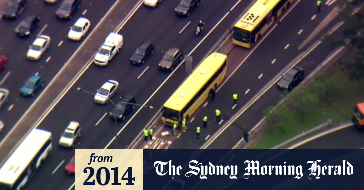 Video: Bus crash near Bridge causes traffic chaos