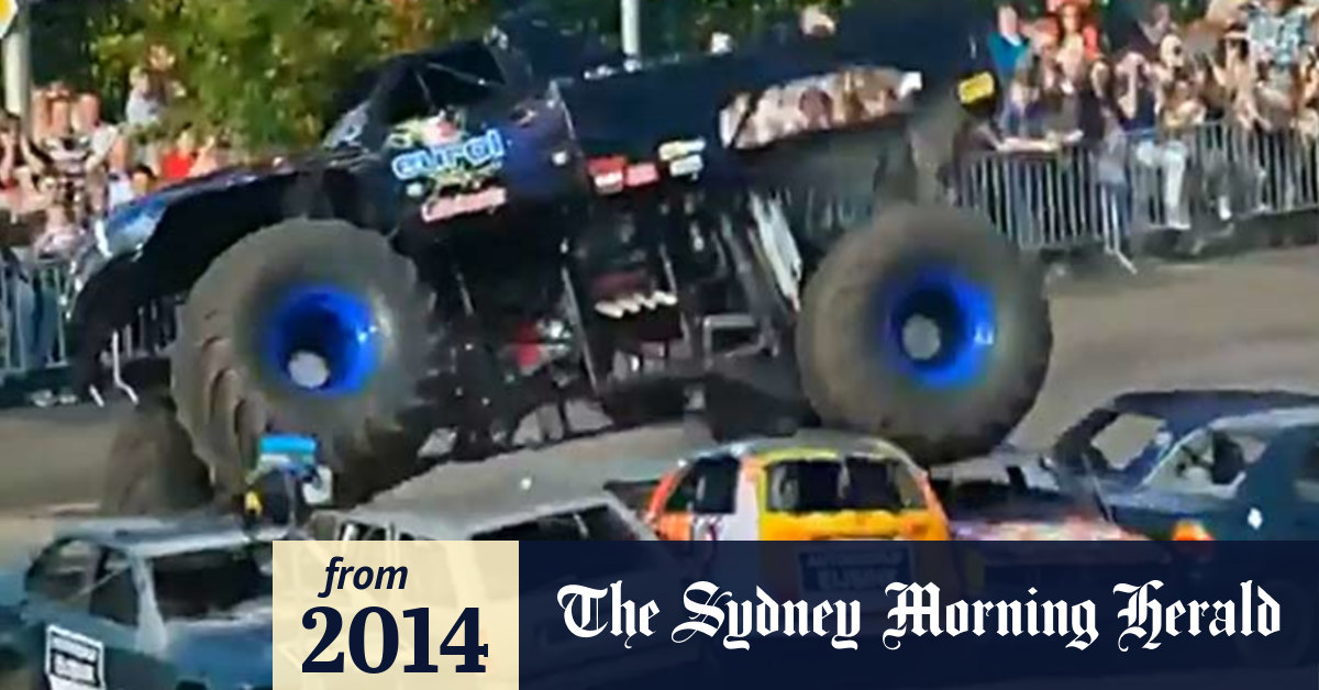 Video: Monster truck crashes into crowd