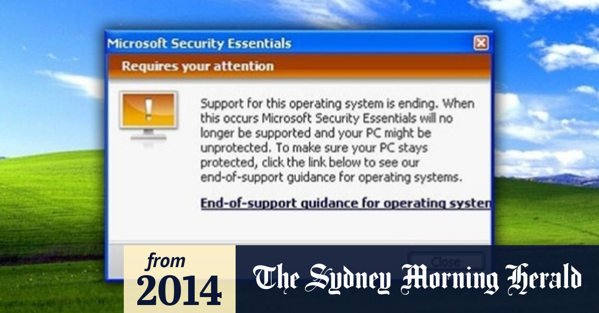 Pop-ups irritate Windows XP's remaining users