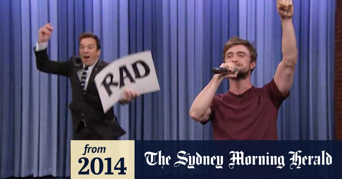 Video: Daniel Radcliffe the rapper