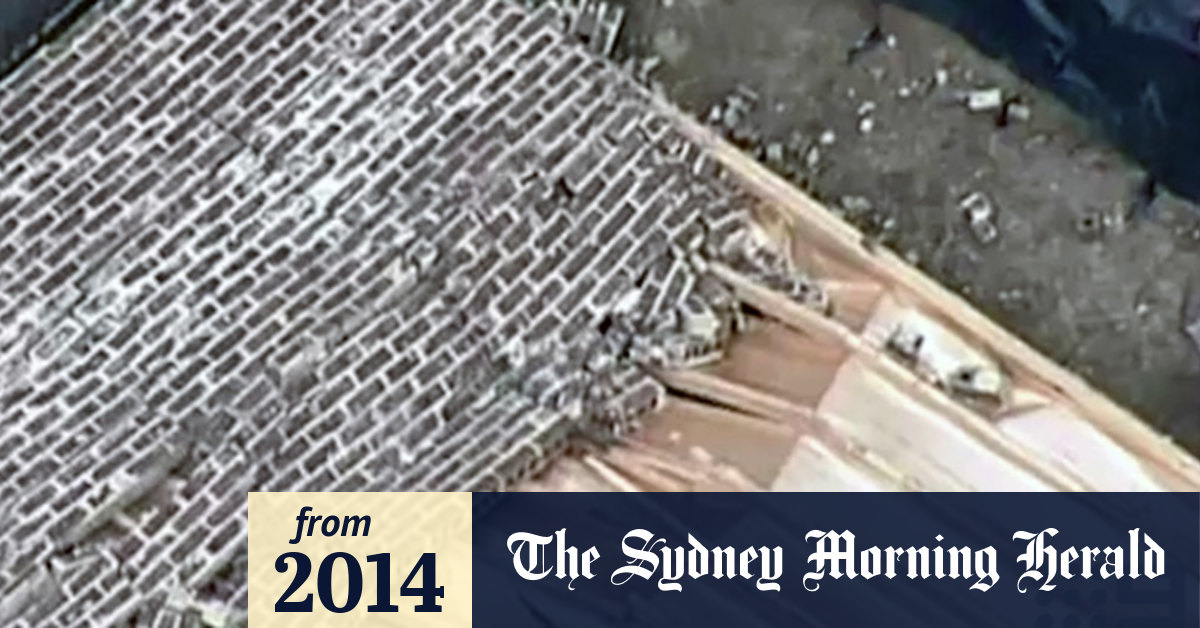 Video: Worker killed in brick wall collapse