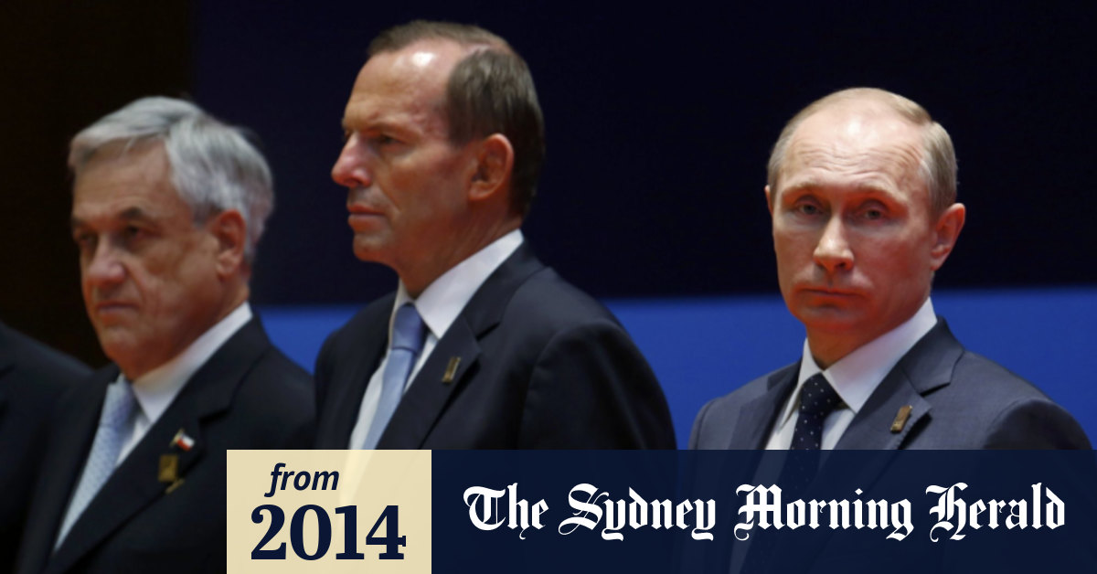 Tony Abbott again softens tone against Vladimir Putin over downing of MH17
