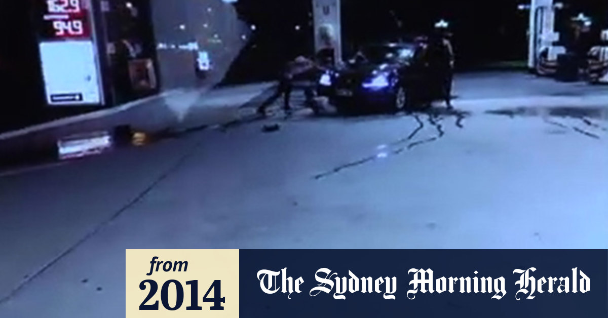 Video: Man run over at petrol station