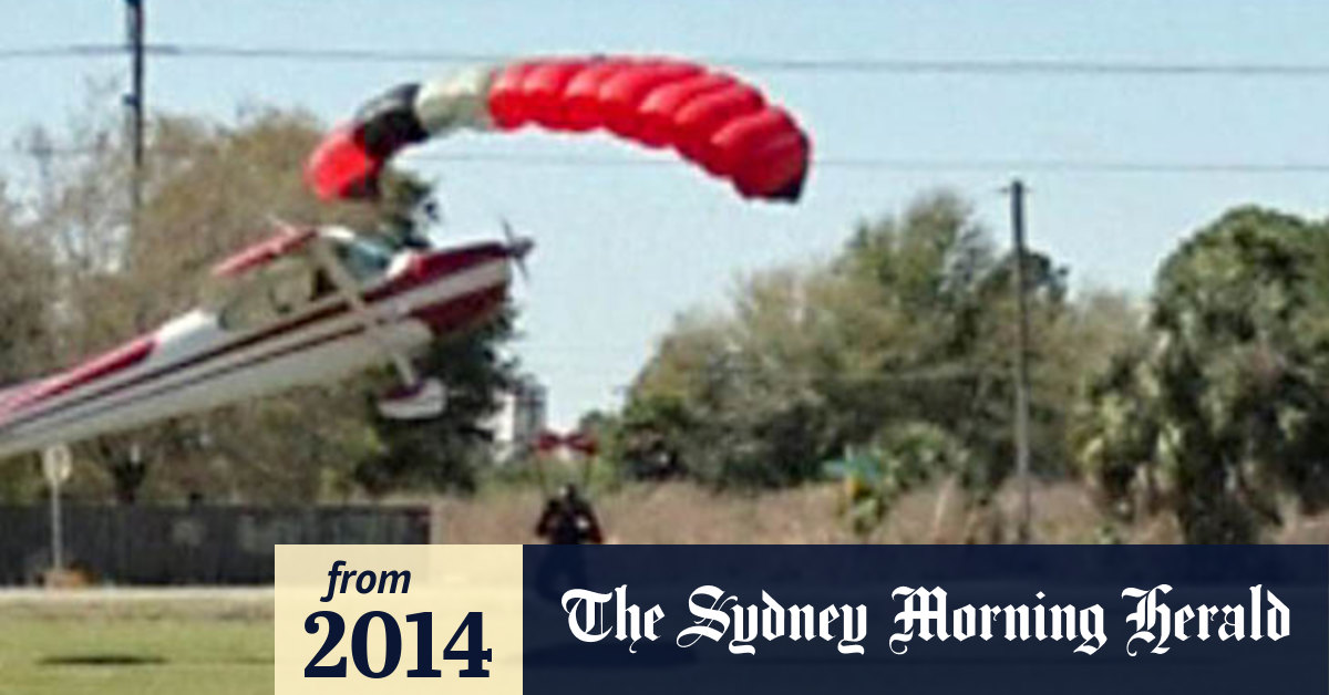 Video: Skydiver and small plane collide mid-air
