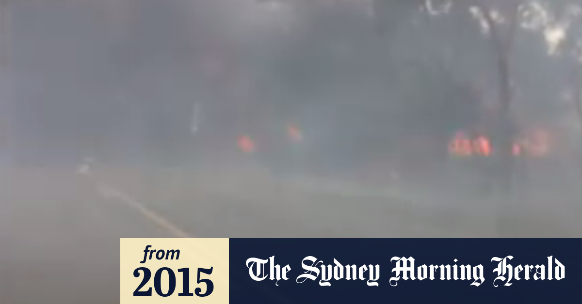 Dramatic vision shows man's drive through deadly South Australian fire