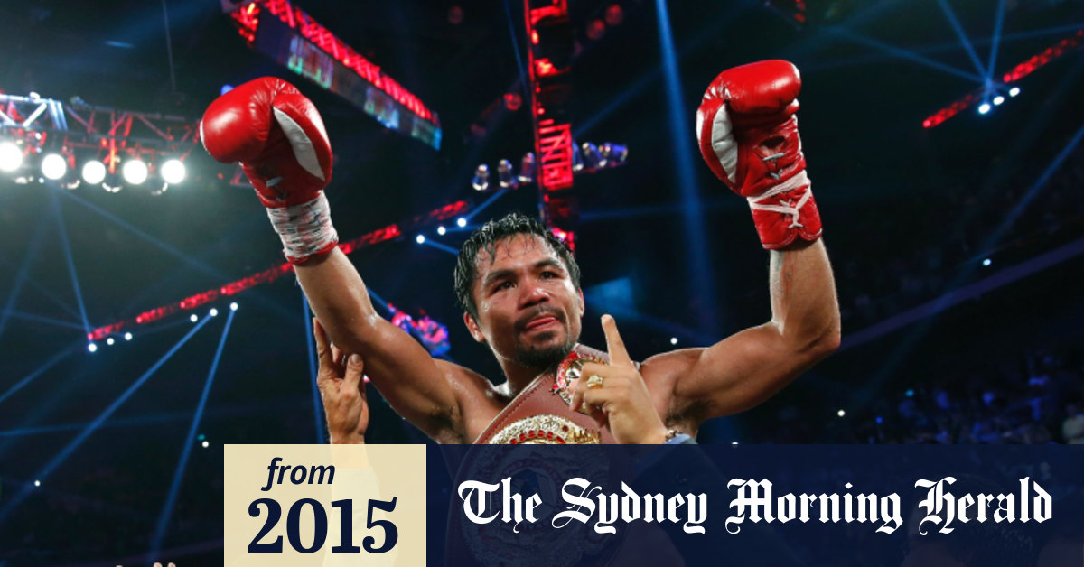 Aussie Justin Fortune in Manny Pacquiao's corner and calling it as it is