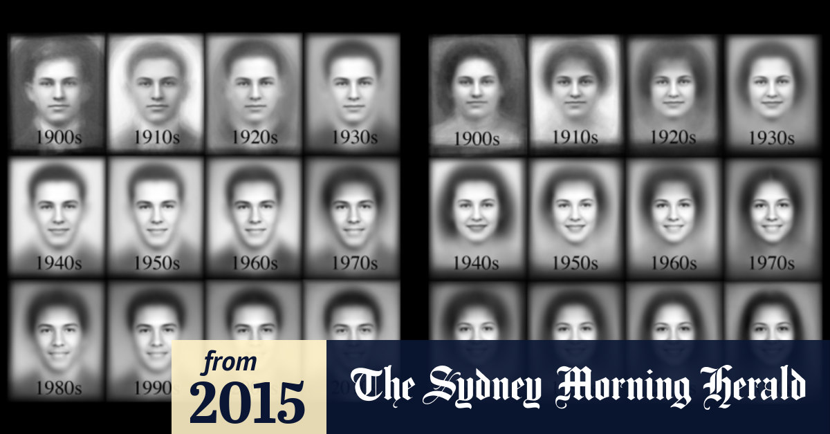 The evolution of the smile captured in 100 years of yearbook photos