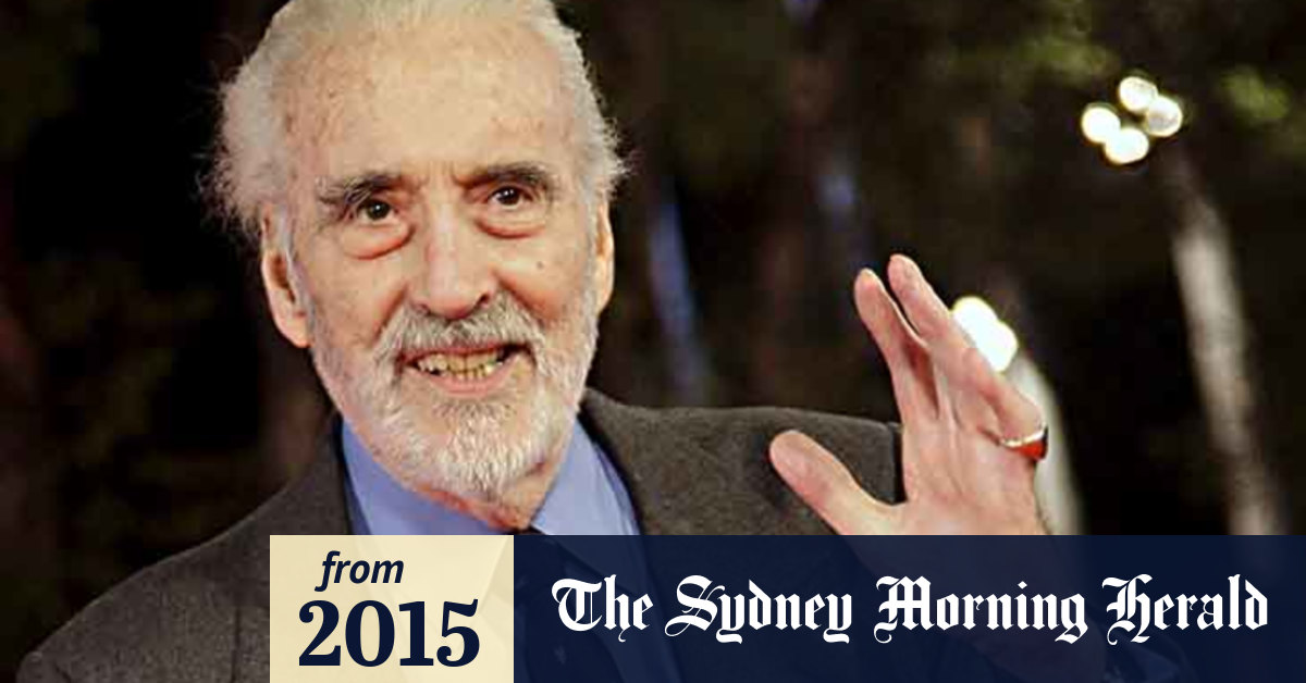 Video: British acting legend Christopher Lee dies aged 93