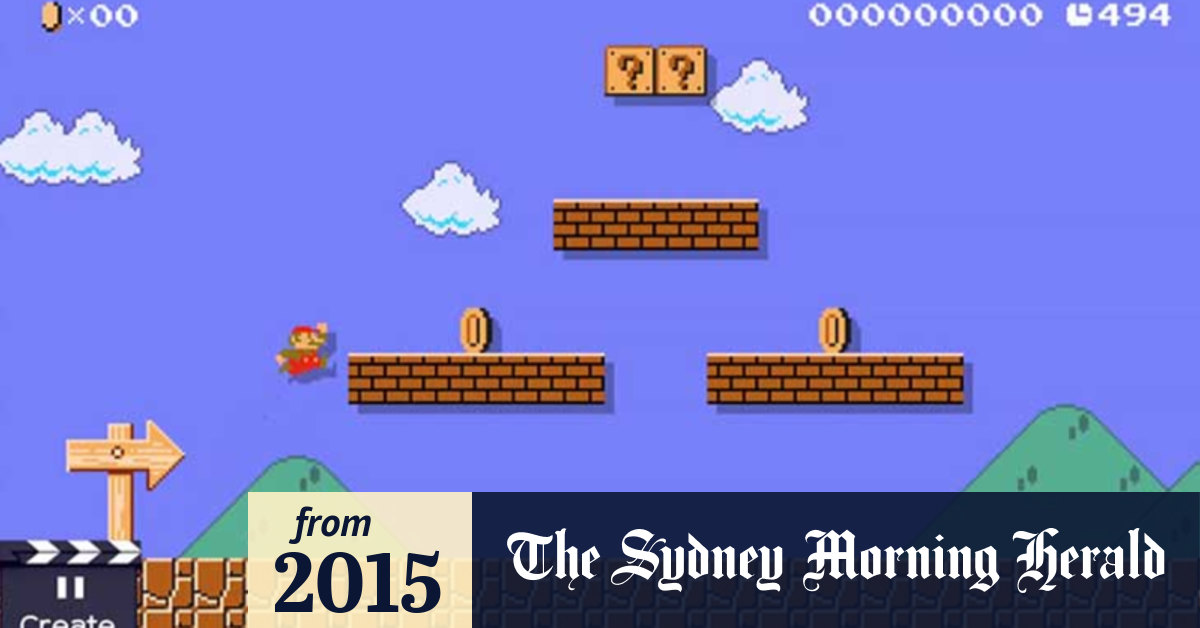 Video: Making Mario levels in Super Mario Maker