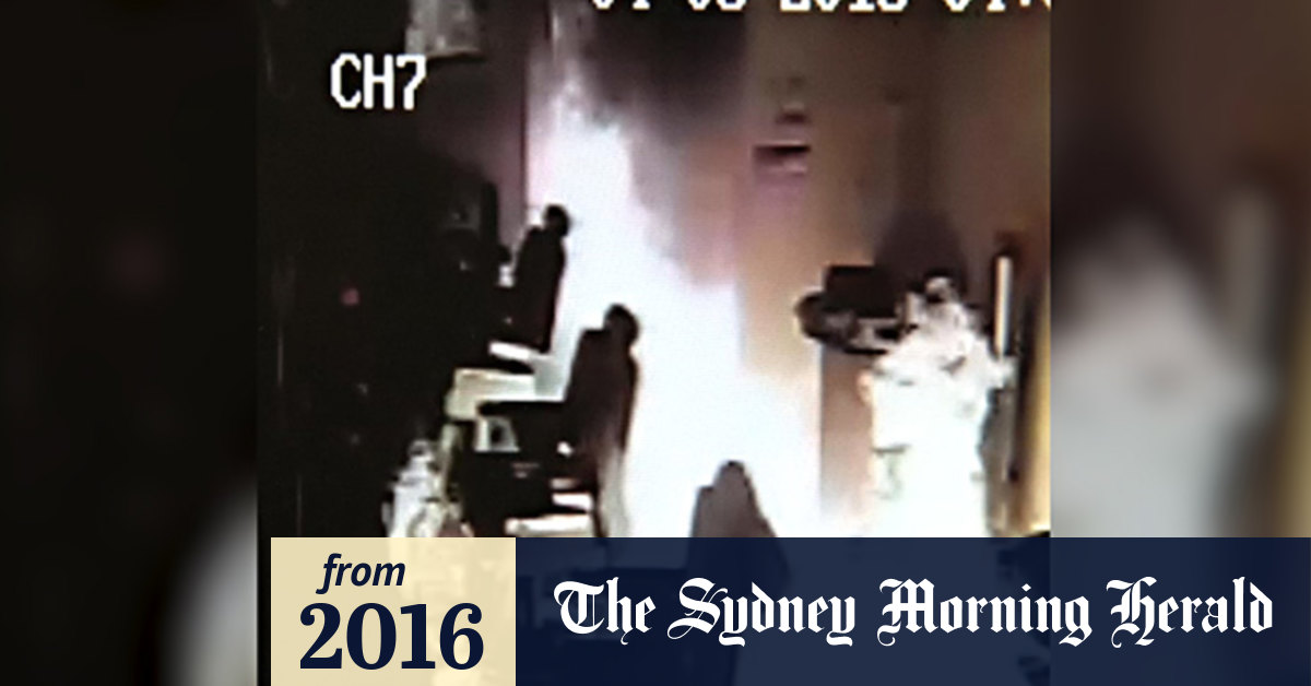 Video: CCTV shows explosion at hair salon