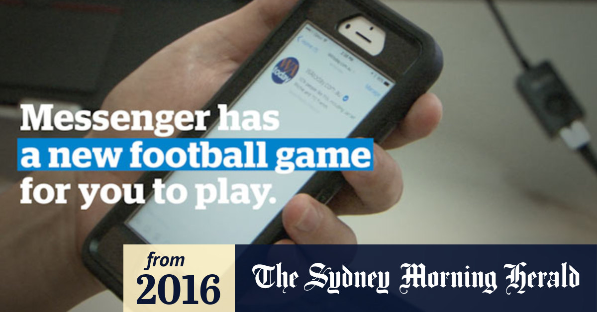 Video: Facebook Messenger soccer game