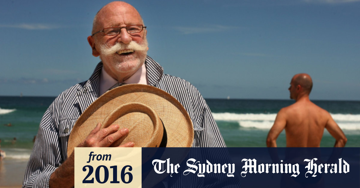 Peter Travis, designer of Speedos – an arresting sight on Bondi Beach