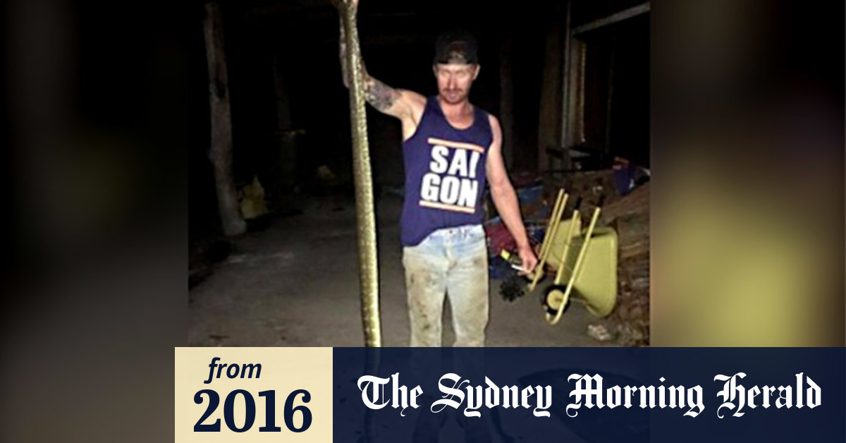 Video: Python attacks sleeping boy