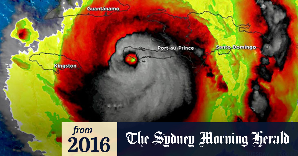 Video: Hurricane Matthew resembles human skull