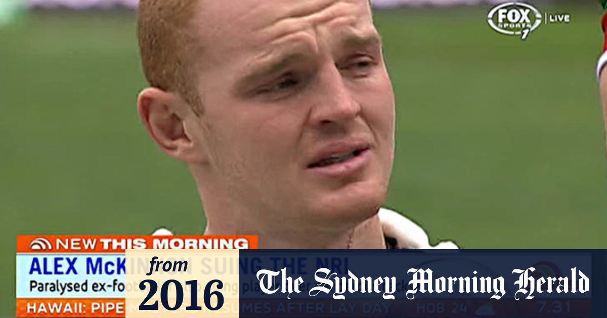 Video: Alex McKinnon to sue NRL after tackle left him paralysed