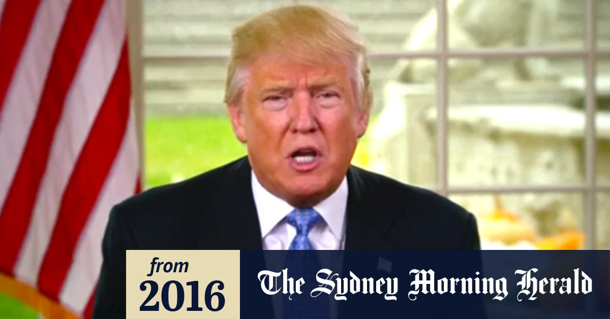 Video: Donald Trump shares message of unity