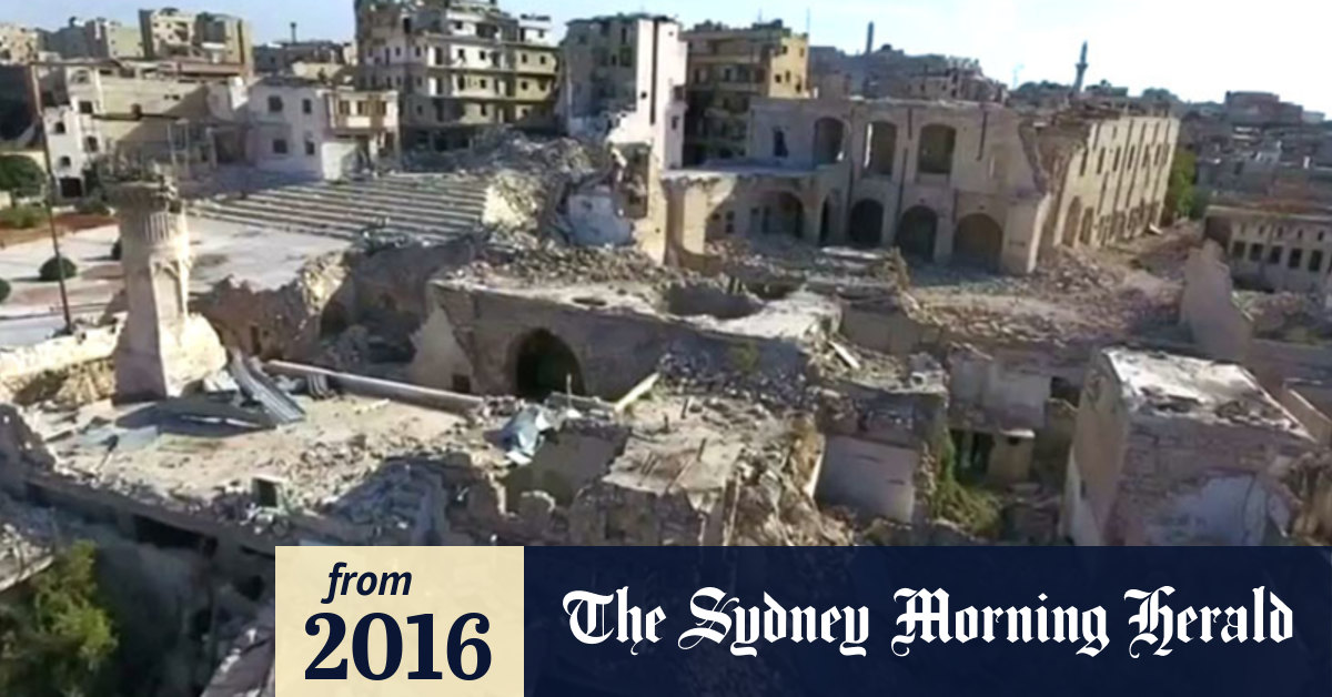 Video: Drone footage shows Aleppo destruction