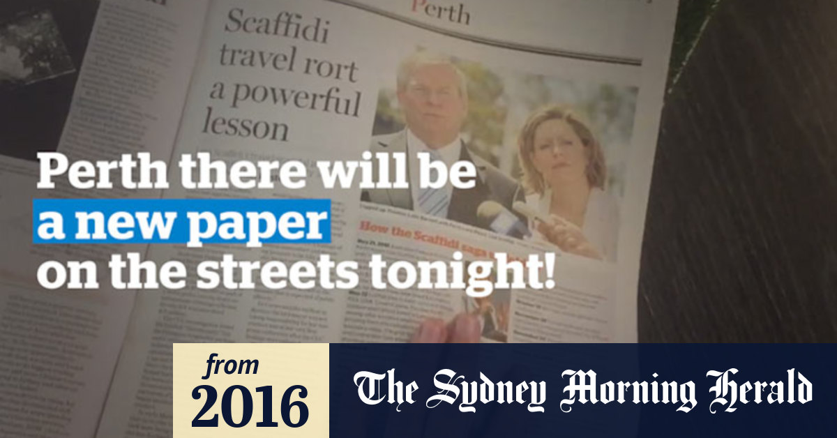 Video: Perth's new paper