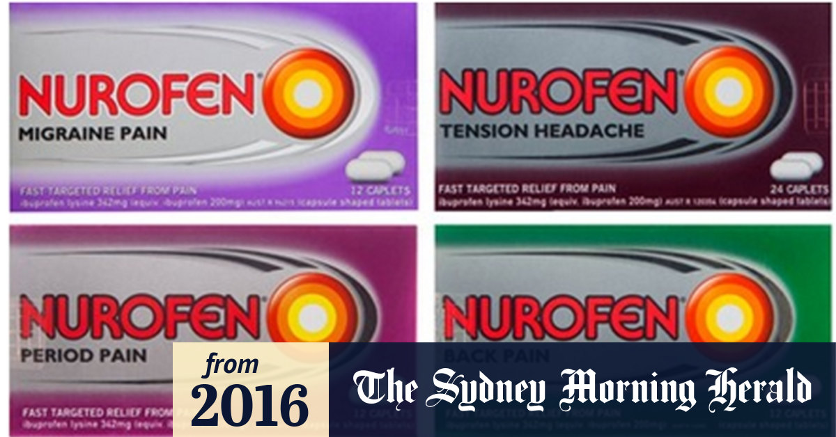 Nurofen maker Reckitt Benckiser fined $1.7m for misleading conduct